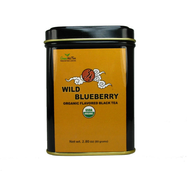 Organic Wild Blueberry Tea Tin: Sweet & Tangy – Green Hill Tea